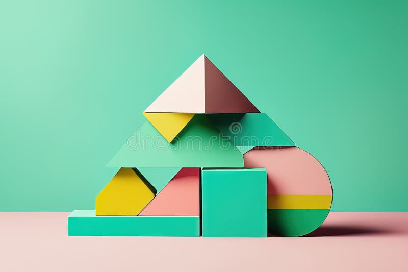 D Block Pyramid Stock Illustrations – 5 D Block Pyramid Stock ...