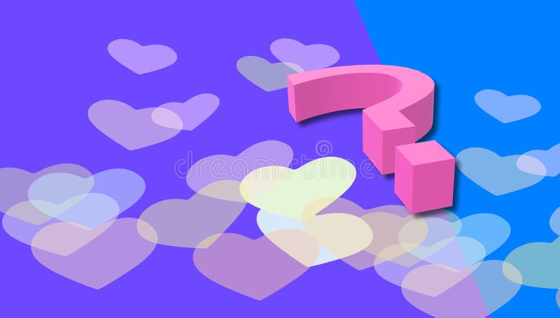 Relationship in question stock illustration. Illustration of solution ...