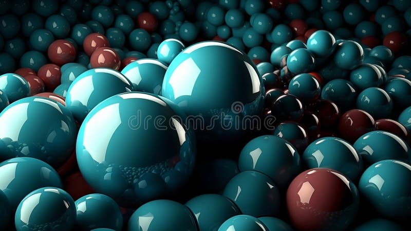 3D Illustration of Multi Colour Sphere Wallpaper Stock Illustration ...