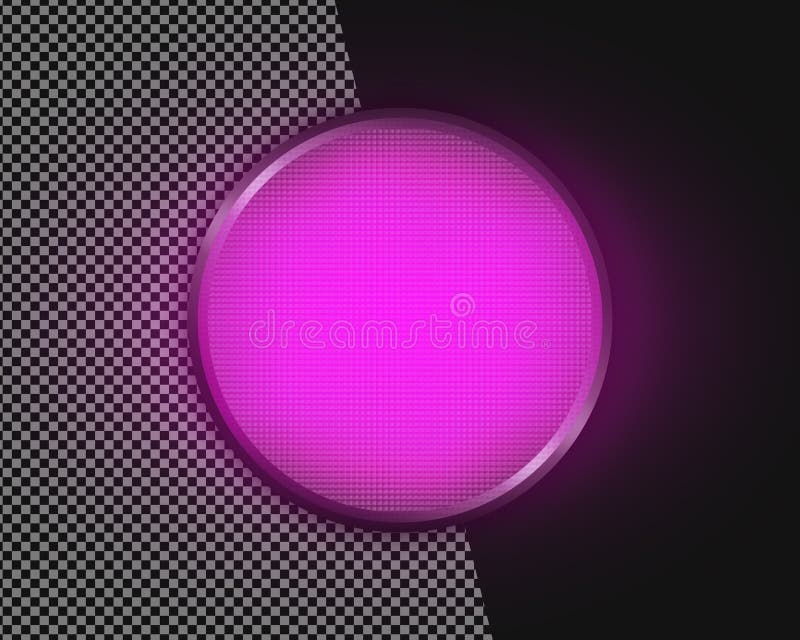 3d Illustration of Realistic Magenta Color Spotlight Frontal View on ...