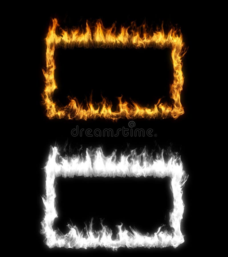 Rectangle fire frames stock vector. Illustration of danger - 172065424