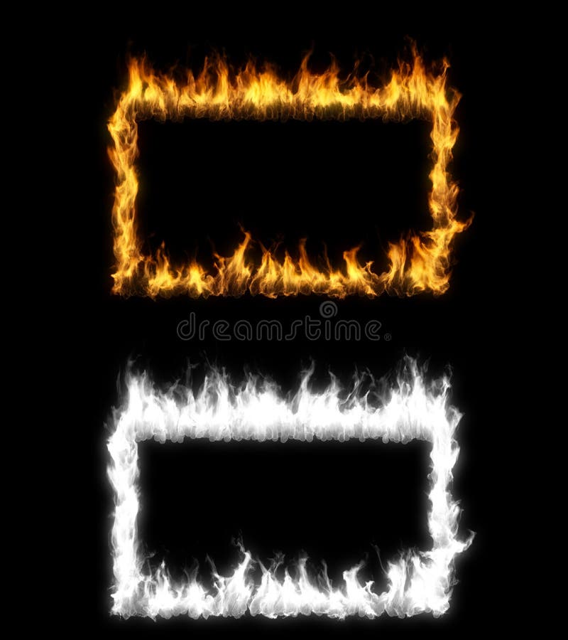 Rectangle fire frames stock vector. Illustration of danger - 172065424