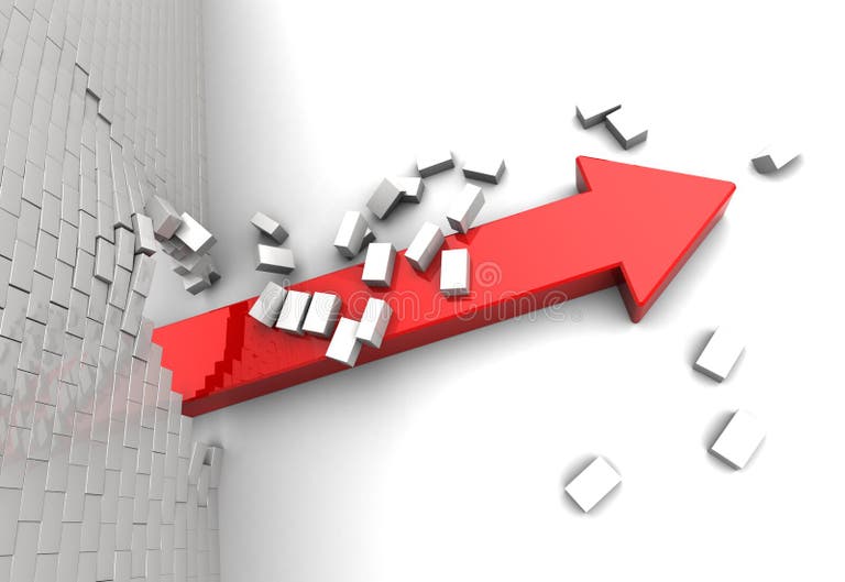 Arrow brake wall stock illustration. Illustration of graph - 29862160