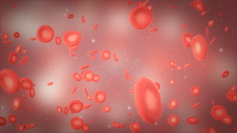 3D Illustration of Red Blood Cell Stock Illustration - Illustration of ...
