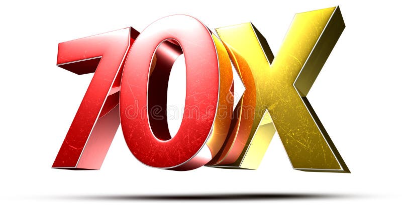 70X 3d. stock illustration. Illustration of design, graphic - 177212329