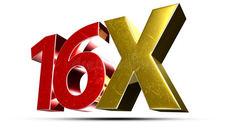 16X 3d. stock illustration. Illustration of abstract - 178876102