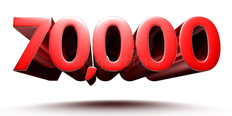 Number 70000. stock illustration. Illustration of figures - 235211075