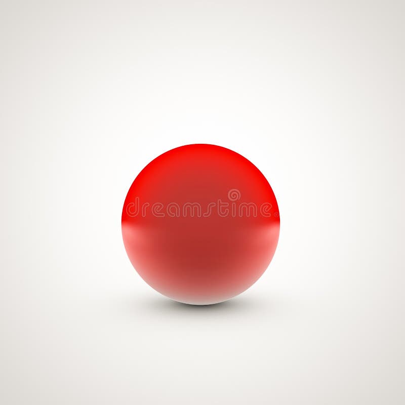 Red sphere stock illustration. Illustration of sphere - 99347283