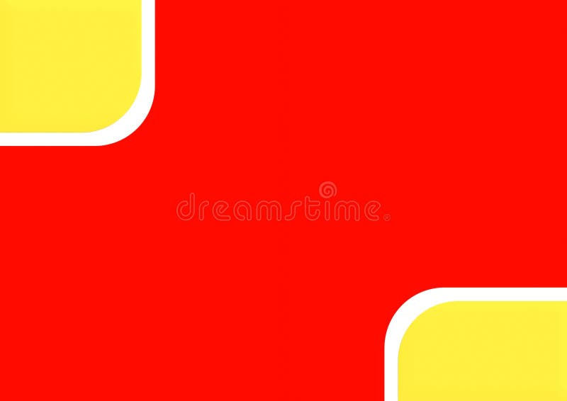 3D Illustration Red and Yellow Square Background Stock Illustration ...