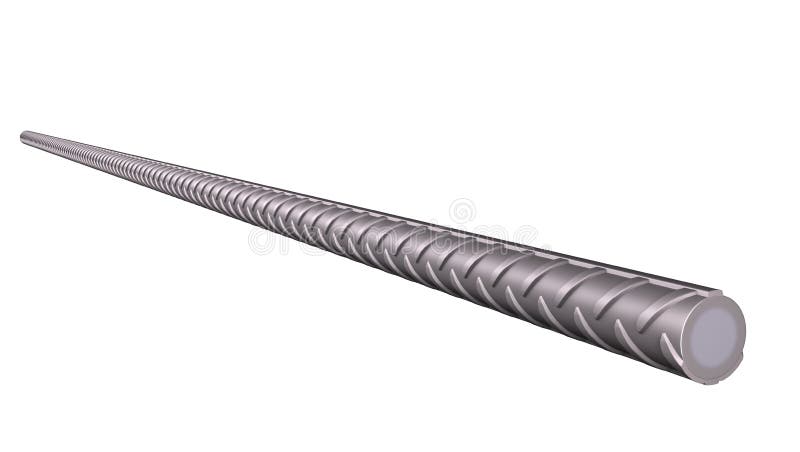 3D Rendering of a Reinforcements Steel TMT Bar Stock Illustration ...