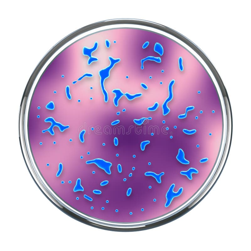 Bacterial Microorganism In A Circle Bacteria And Germs Colorful Set