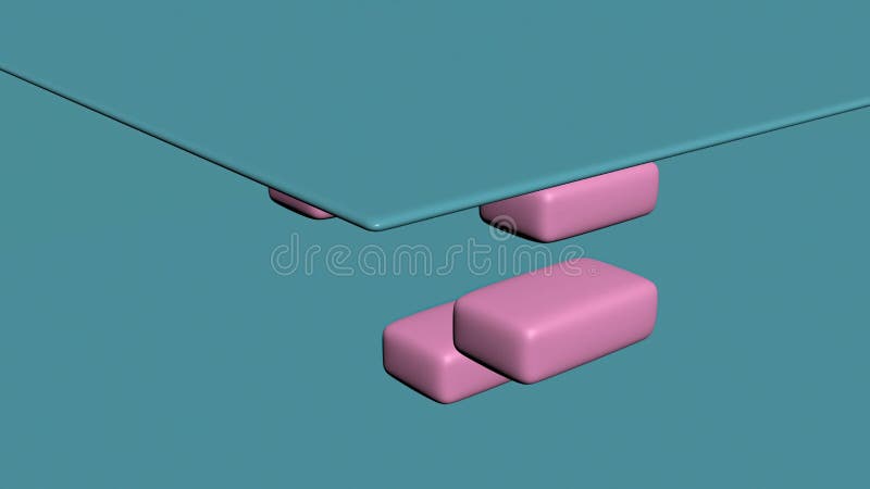 Render of Blue Fabric Falling Down and Cover Mysterious Object Stock ...