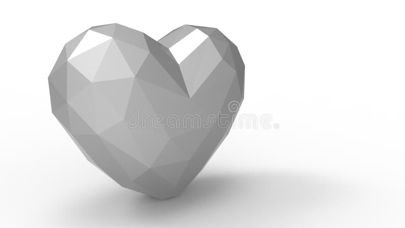 3d Illustration, 3d Render Heart. Three-dimensional Image. a Small ...