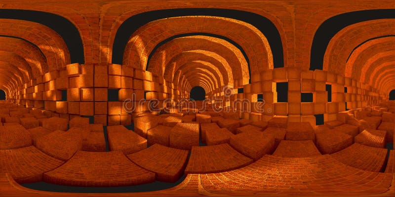 3d Illustration, 3d Rendering, Vr 360 Panorama Abstract Images of the ...