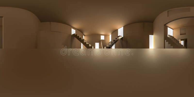 3d Illustration, 3d Rendering, Vr 360 Panorama Abstract Images of the ...