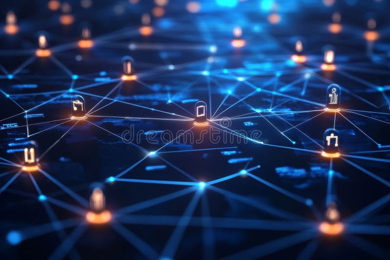 3d Illustration Representing the Concept of Network and Internet ...