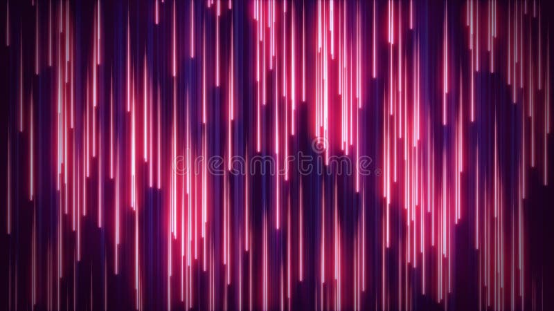 3d Illustration Retro Red Blue Background of Neon Rays Falling ...
