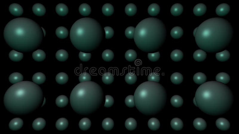 3D Illustration Round Particles Background Texture on Black Screen ...