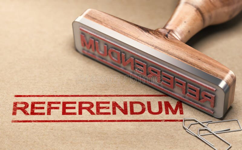 Referendum, Democratic and Direct Vote Stock Illustration ...