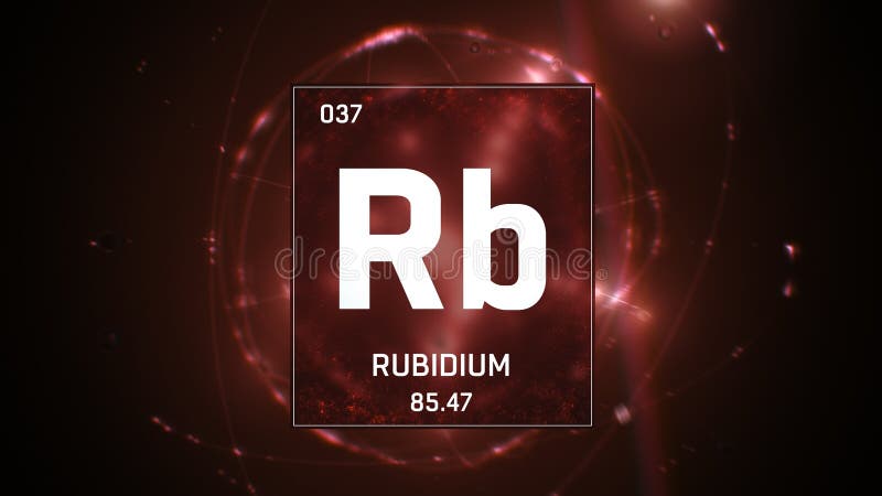 Rubidium Periodic Table of the Elements Vector Stock Vector ...