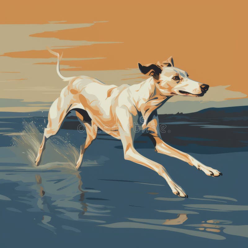 Running Greyhound Stock Illustrations – 381 Running Greyhound Stock ...