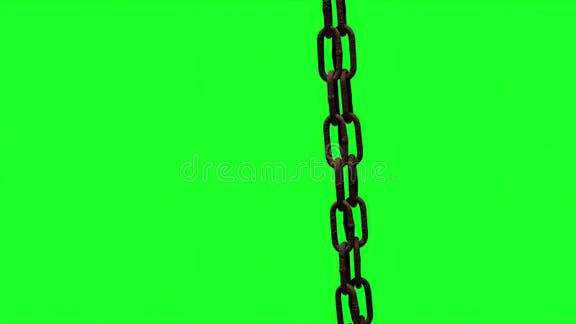 Rusted Chain on Green Screen Stock Illustration - Illustration of rusty ...