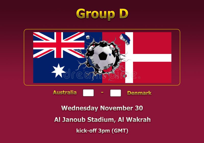 3d Illustration Schedule of World Cup Qatar 2022 Stock Illustration ...