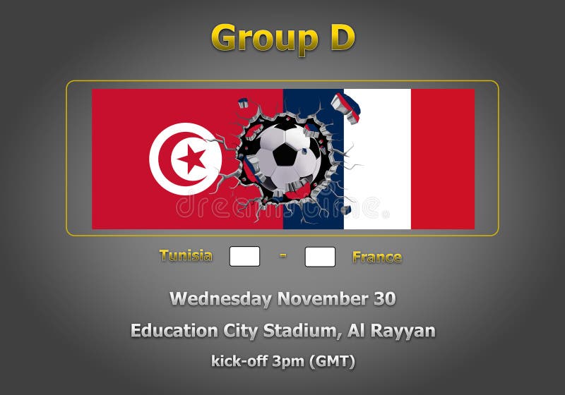 3d Illustration Schedule of World Cup Qatar 2022 Stock Illustration ...