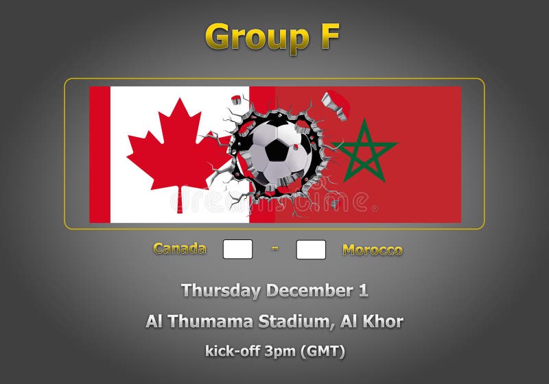 3d Illustration Schedule of World Cup Qatar 2022 Stock Illustration ...