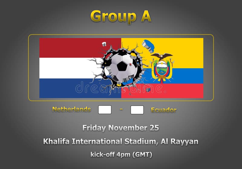 3d Illustration Schedule of World Cup Qatar 2022 Stock Illustration ...