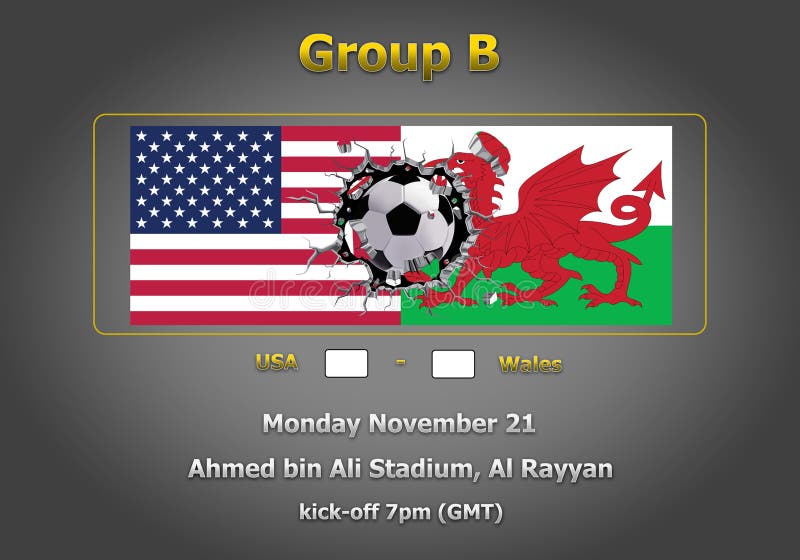 3d Illustration Schedule of World Cup Qatar 2022 Stock Illustration ...