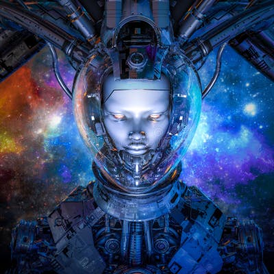 Flight of the sentinel stock illustration. Illustration of alien ...