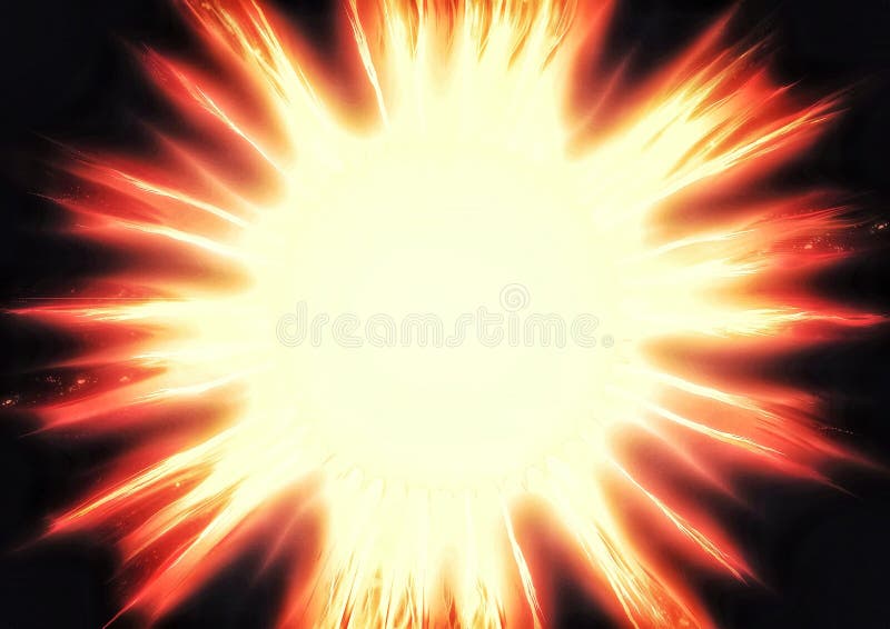 3d Illustration of Scorching Flames Burning in the Dark Stock ...
