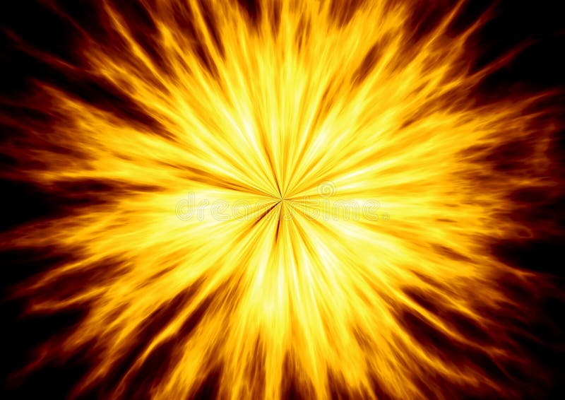 3d Illustration of Scorching Flames Burning in the Dark Stock ...