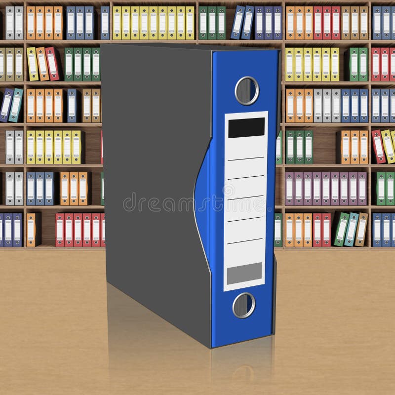 Series Binders Colored Folders - 3D Illustration Stock Illustration ...