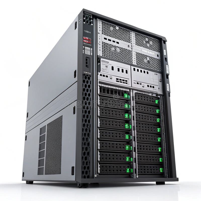 3D Server Illustration stock illustration. Illustration of serversystem ...