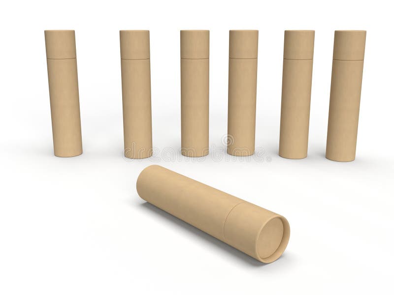 3D Illustration - Set of Package Rolls Stock Illustration ...