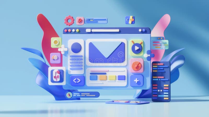 Website Mobile App Development Stock Illustrations – 124,034 Website ...