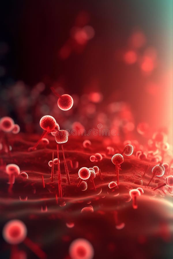 3D Illustration Showing Bacteria Stock Illustration - Illustration of ...