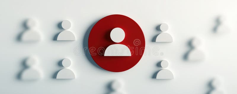 3D Illustration Shows Target Audience Map. Consumer Groups Represented ...