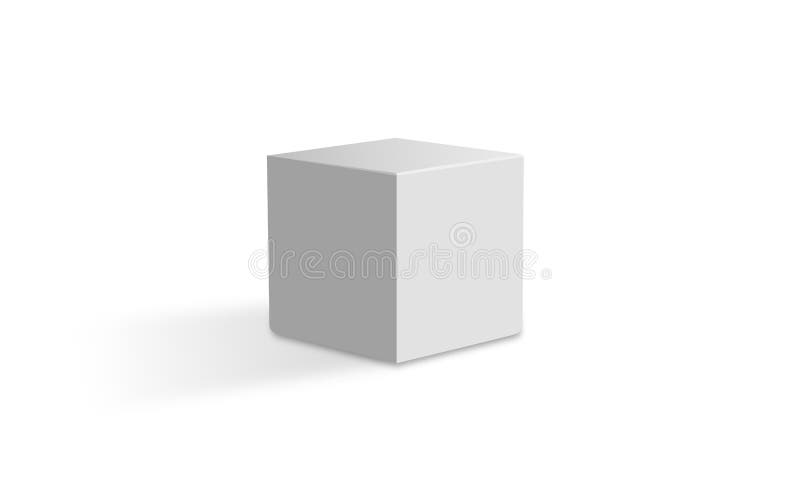 Single Ice Cube Isolated on a White Background. Vector Illustration ...