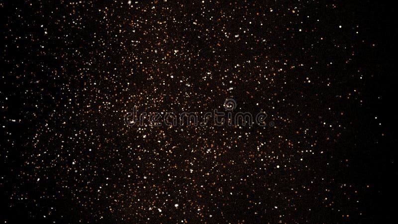 3d Illustration, Small Gold Dust, Graphics of Fire Flakes, Particle ...
