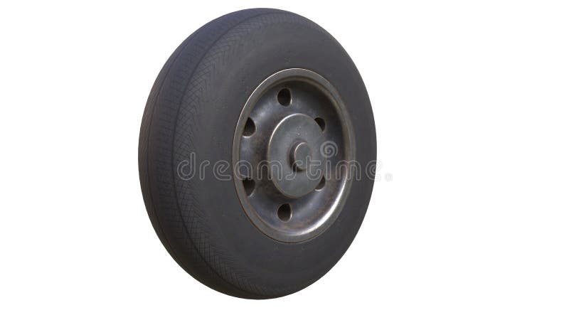 3d Illustration of Small Wheel Isolated on White Background Stock ...