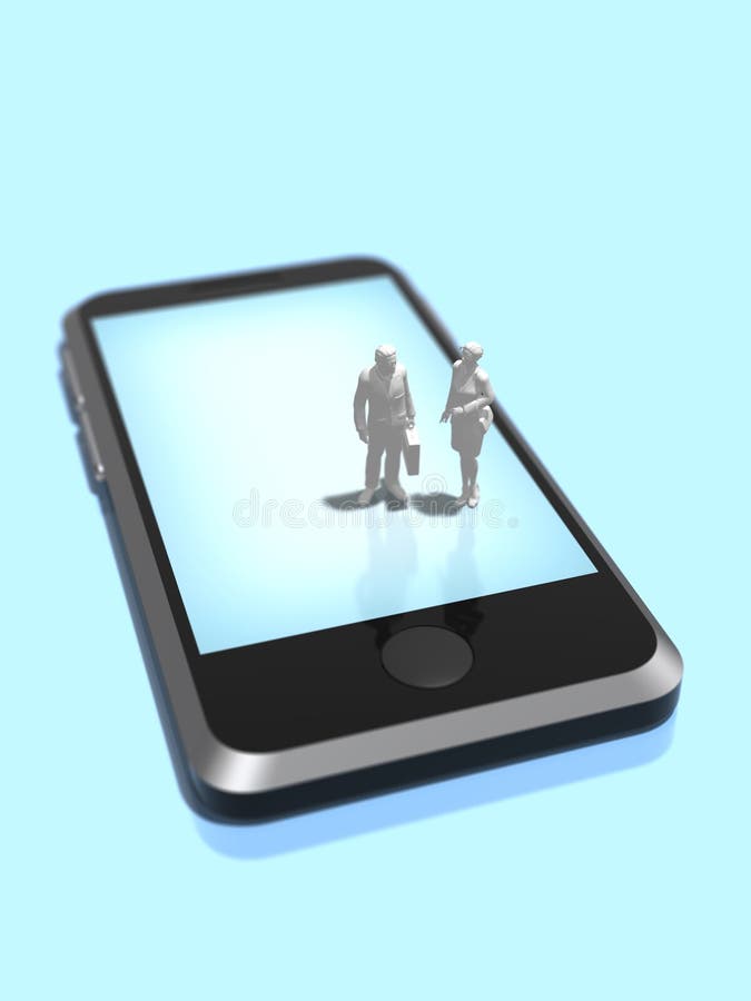 3D Illustration of Smart Phone. Stock Illustration - Illustration of ...
