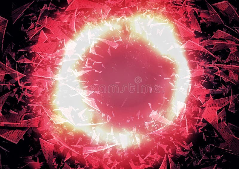 3d Illustration of Smoke and Debris Flying from the Impact of an ...