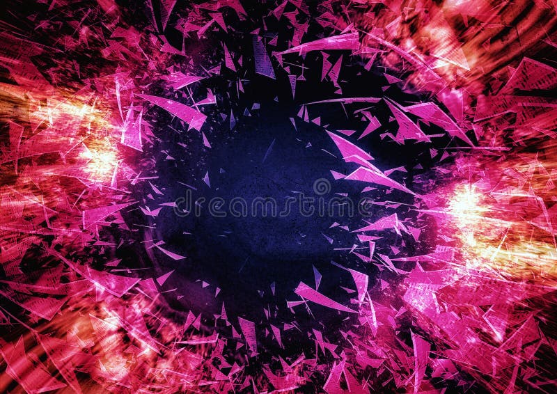 3d Illustration of Smoke and Debris Flying from the Impact of an ...