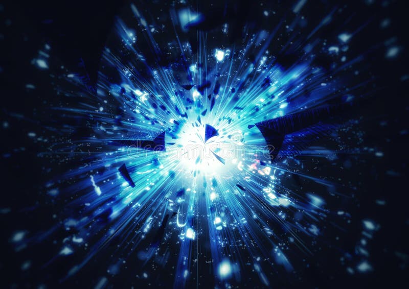 3d Illustration of Smoke and Debris Flying from the Impact of an ...