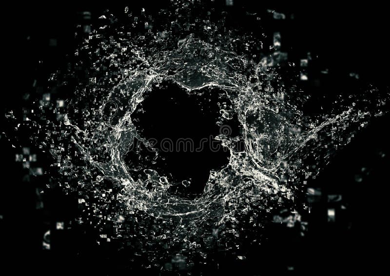 3d Illustration of Smoke and Debris Flying from the Impact of an ...