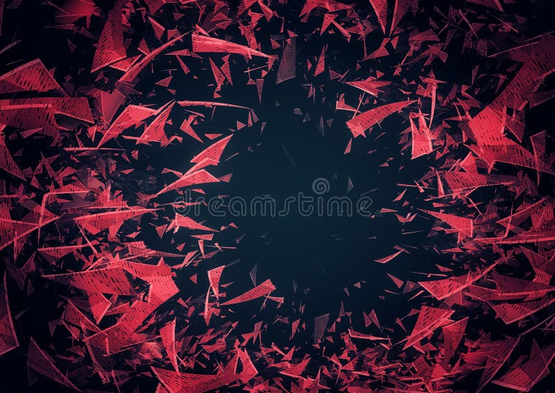 3d Illustration of Smoke and Debris Flying from the Impact of an ...