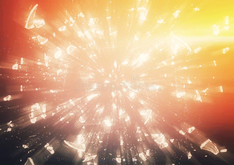 3d Illustration of Smoke and Debris Flying from the Impact of an ...